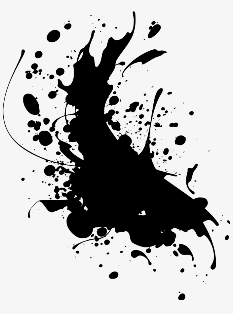 Ink Grunge Brush Spray Free Image Icon - Paint Splatter Png - 806x1024 ...