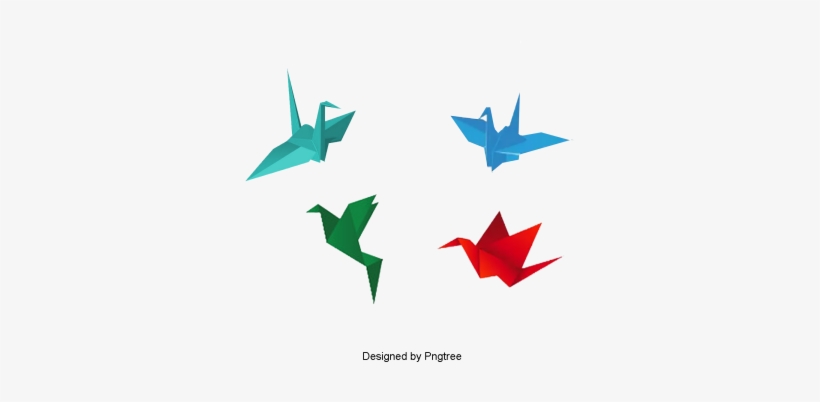 Color Paper Crane Creative Material Design, Color, - Color - 360x360 ...