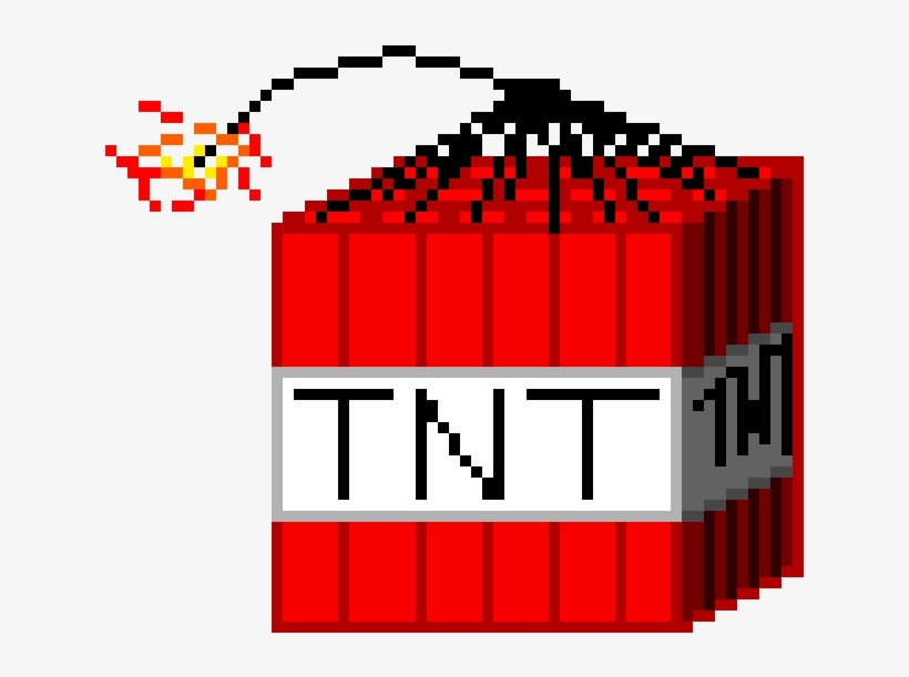 Black And White Collection Of High Quality Free Block - Tnt Pixel Art ...