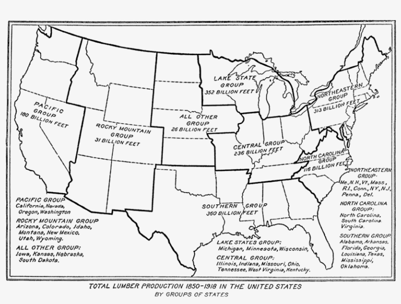 The Major Demands Made Annually Upon The Forests, Based - Blank Map Of ...