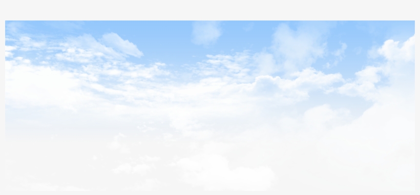 Blue Sky White Border - 1920x800 PNG Download - PNGkit