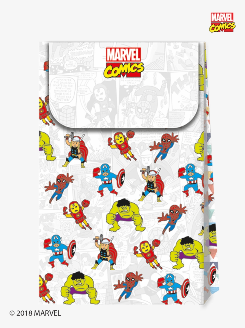 Marvel Pop Comic Party Paper Loot Bags - 768x1024 PNG Download - PNGkit