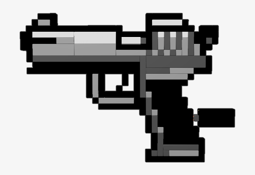 This Is A 8-bit Weapon Design For A Pistol Shoots A - 768x768 PNG ...