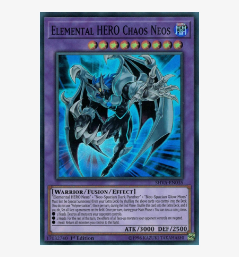 Shva-en035 Elemental Hero Chaos Neos Super Rare Effect - 800x800 PNG ...