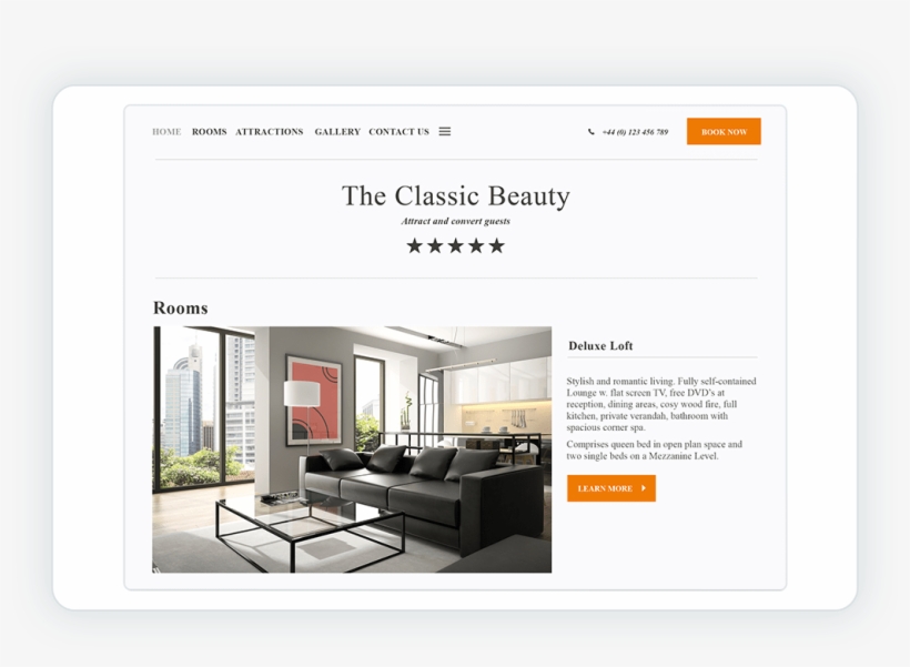 Classic Beauty Web Design Template - 1040x712 PNG Download - PNGkit