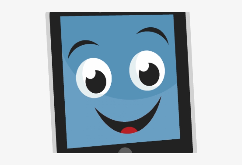 Ipad Clipart Happy - Cartoon - 640x480 PNG Download - PNGkit