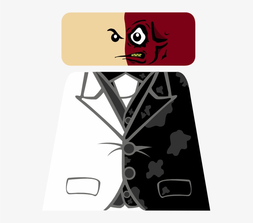 Harvey Two-face Arkham City - Lego Two Face Decals - 545x641 PNG ...