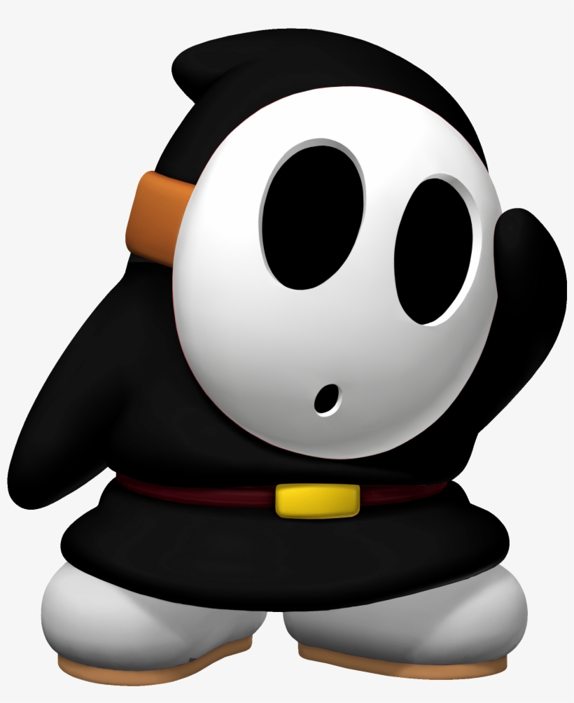Acl Mk8 Black Shy Guy - Black Shy Guy Super Mario - 1695x2012 PNG ...