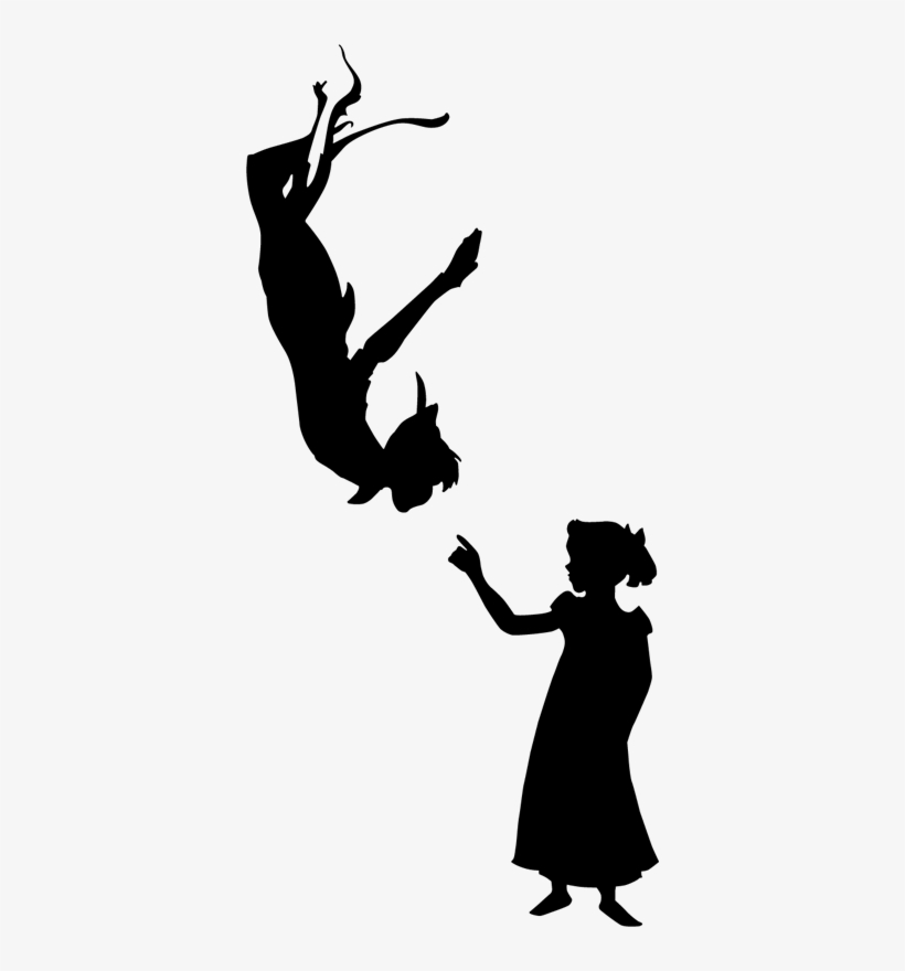 Peter Pan Silhouette Flying