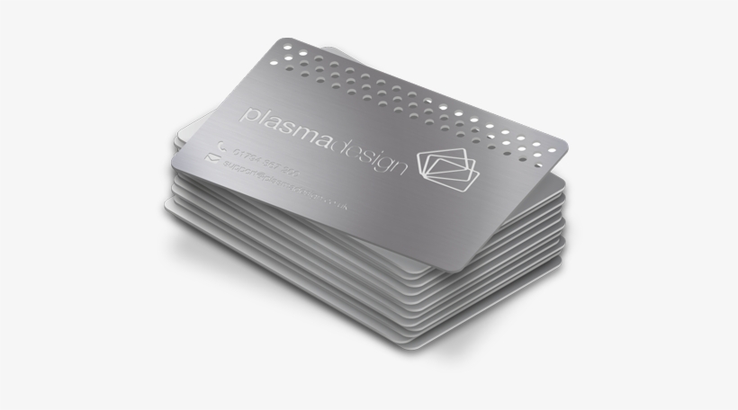 A Stack Of Original Metal Cards - Titanium Business Card - 495x388 PNG ...