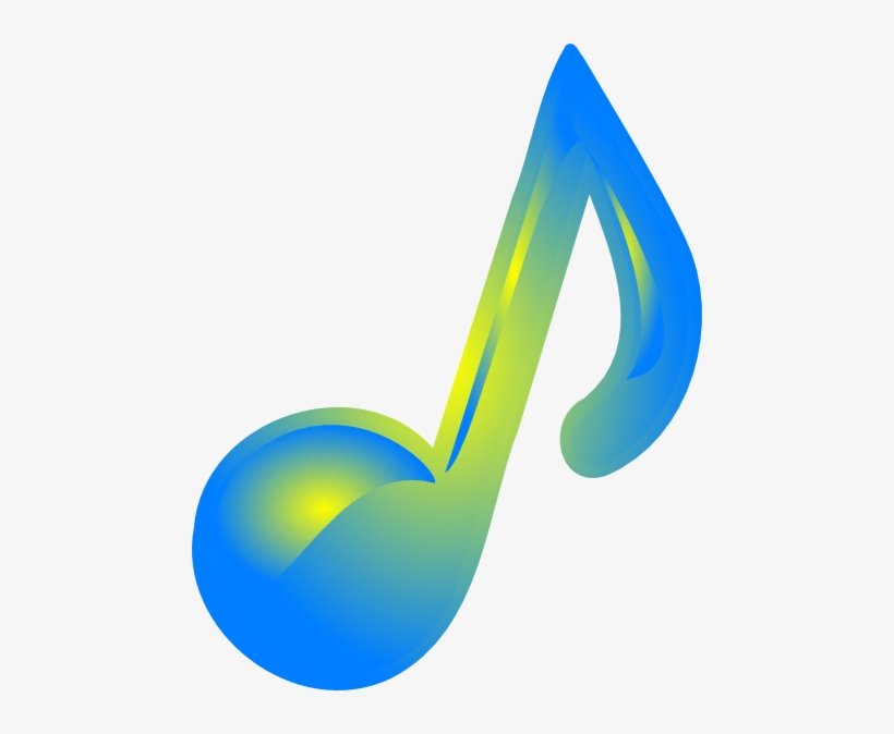 Download Transparent Blue Yellow Music Note Svg Clip Arts 468 X 594 Px ...