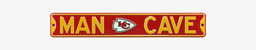 Kansas City Chiefs “man Cave” Authentic Street Sign - Man Cave Kansas ...