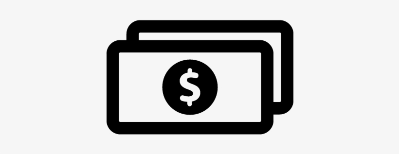 Two Dollar Bills Vector - Dollar Bill Icon Vector - 400x400 PNG ...