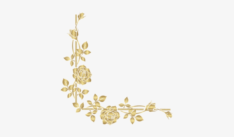 Download Transparent Rose Gold Border Png Clip Art Free Download - Gold ...