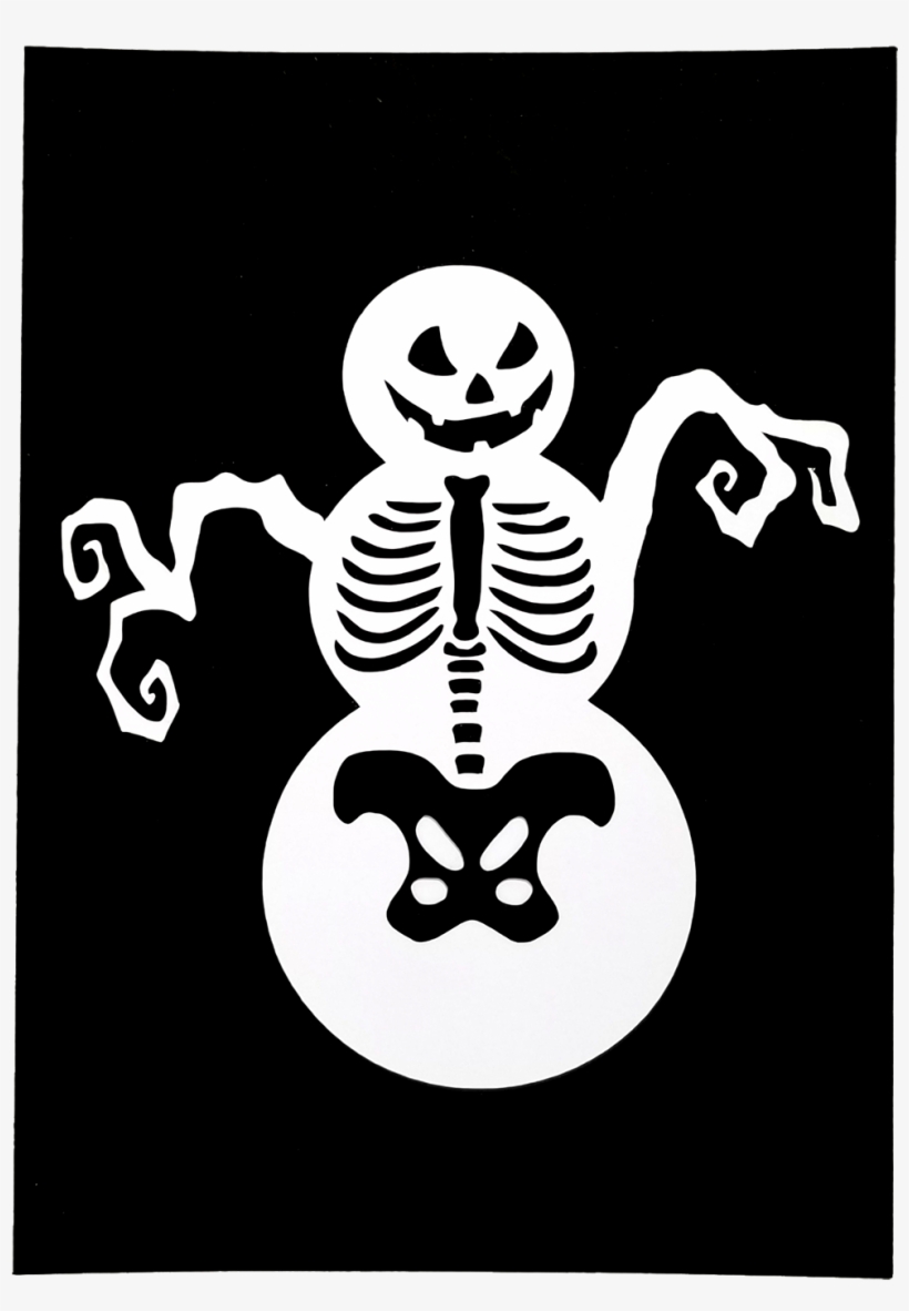 Holiday Card - Skeleton Snowman - 1500x1500 PNG Download - PNGkit