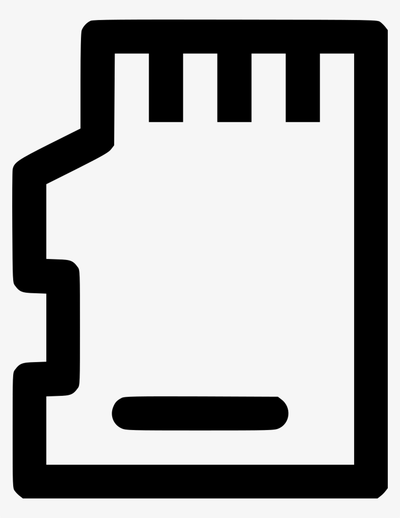 Memorycard Sdcard Storage Outline Chip Microsd Sd Comments - 770x980 ...