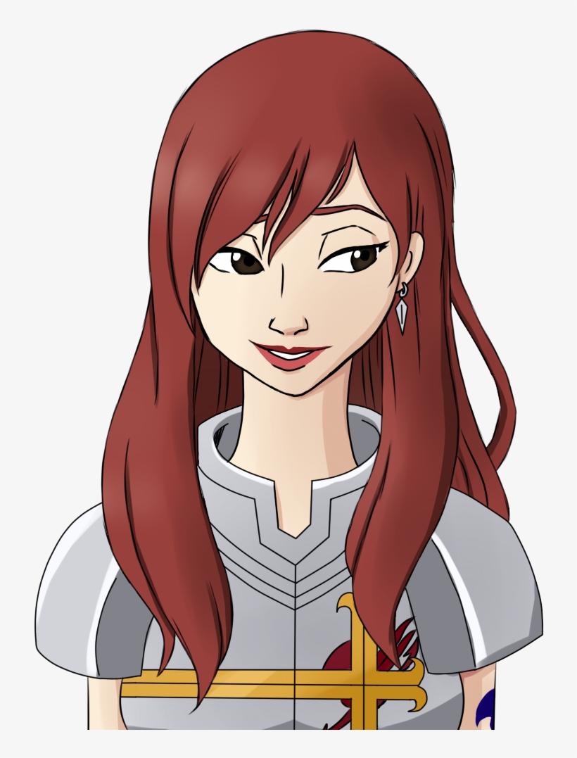 First Upload Here Is Erza In Disney Style Because I - 844x1020 PNG ...