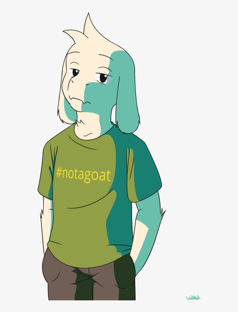 #notagoat By Bluewarden17 Asriel Dreemurr Undertale - 774x1032 PNG ...