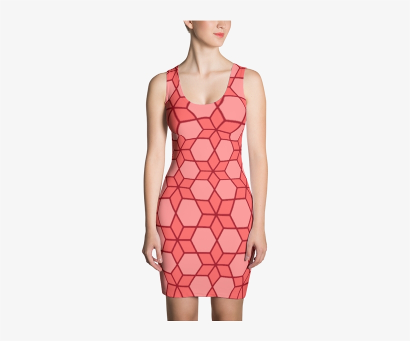 Pink Chainmail Pattern Sublimation Cut & Sew Dress - 600x600 PNG ...