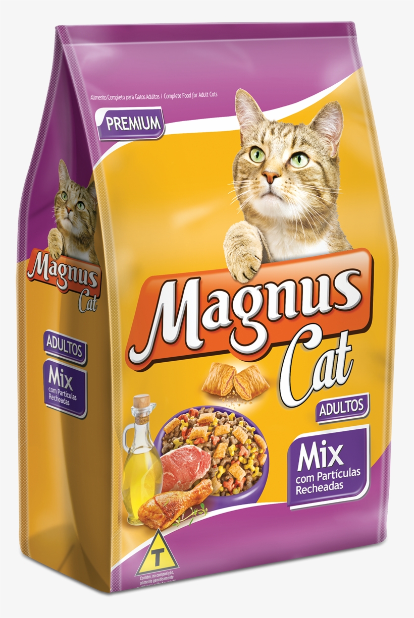 Magnus Cat Premium Gatos Adultos Mix Com Partículas - 900x1289 PNG ...