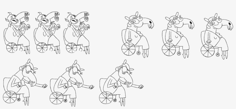 Different Positions Of The "cartoon" Animation - 3840x2119 PNG Download ...