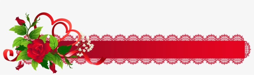 Red Rose Border Png - Rose Banner Png - 7953x2274 PNG Download - PNGkit