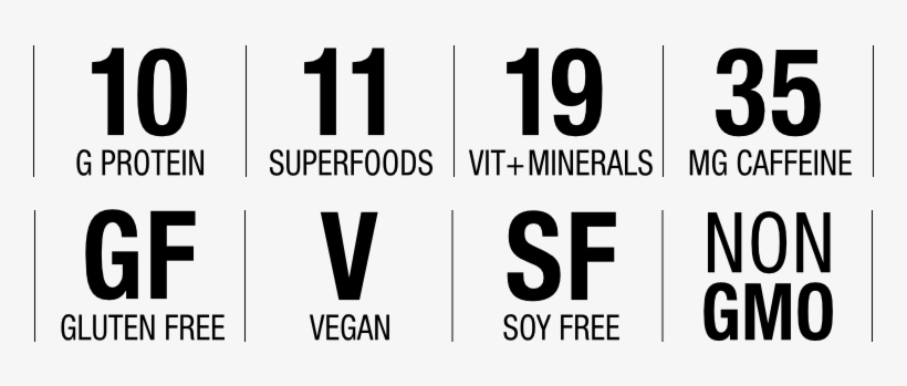 10 Grams Protein, 11 Superfoods, 19 Vitamins Minerals, - Gluten-free ...