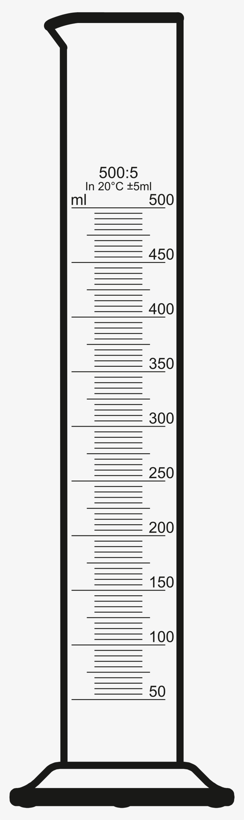 Open - 100 Ml Graduated Cylinder Drawing - 2000x3333 PNG Download - PNGkit