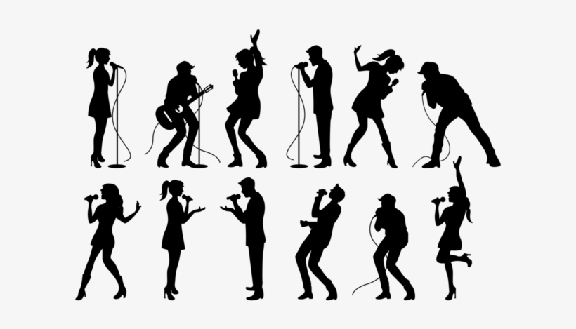 People Singing Silhouettes Vector - Show Choir Silhouette - 700x490 PNG ...