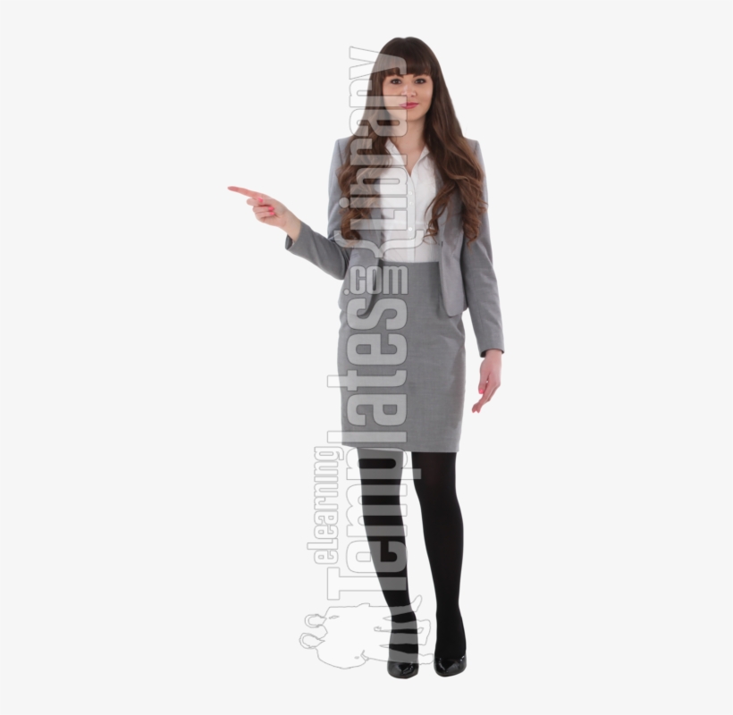 Showing, Presenting, Pointing, Looking At Camera, Front - Girl ...