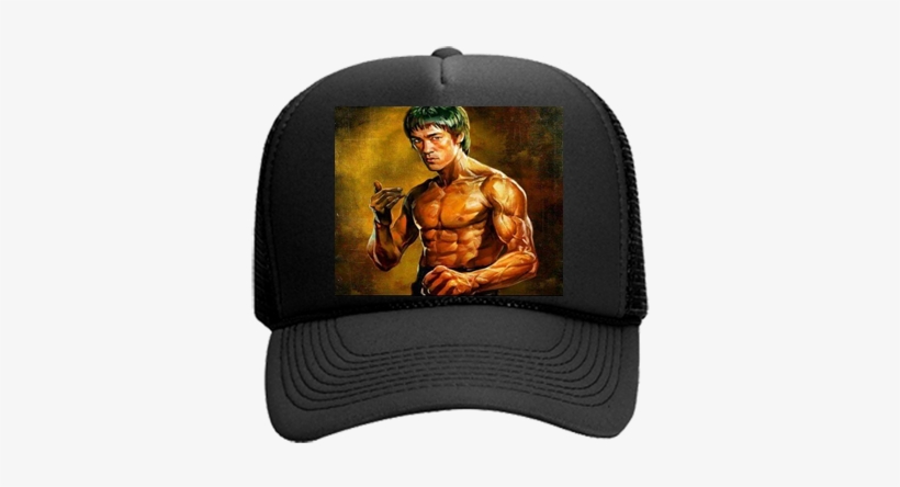Mesh Trucker Hat 32-467 - Bruce Lee Art - 433x402 PNG Download - PNGkit