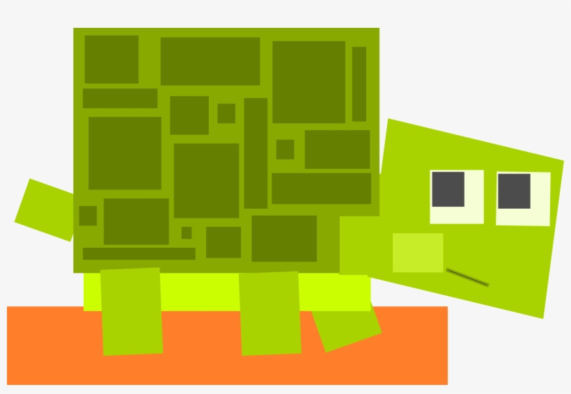 Free Square Pixelated Turtle Clipart Clipart And Vector - Animals Made ...