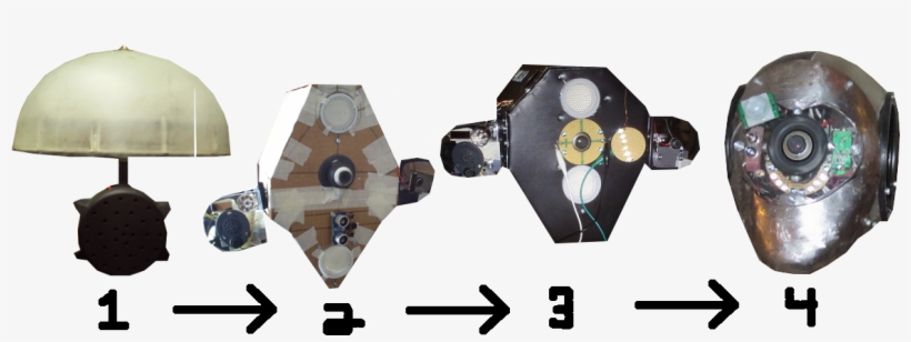 Download Transparent Evolution Of The Salvius Robot Head Design - PNGkit