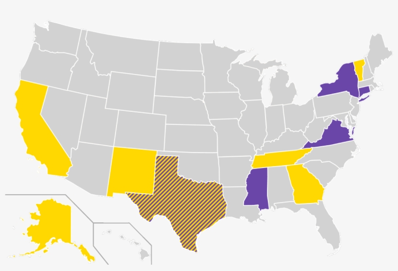 Combined Home States Of Libertarian Party And Reform - 1280x791 PNG ...