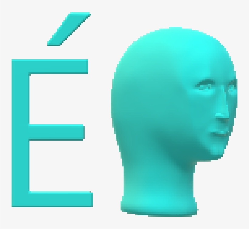 Cyan É - 744x674 PNG Download - PNGkit