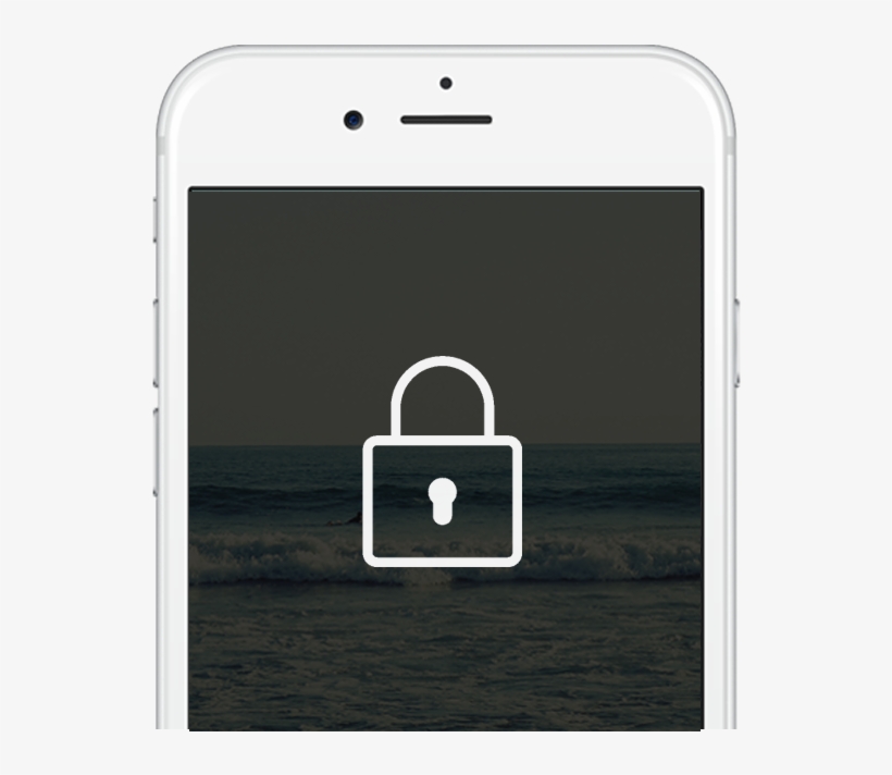 Iphone With Lock Icon On Screen - 689x631 PNG Download - PNGkit