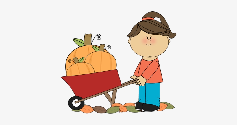 Farm Clipart Wheelbarrow - Pumpkin Picking Clip Art - 400x355 PNG ...
