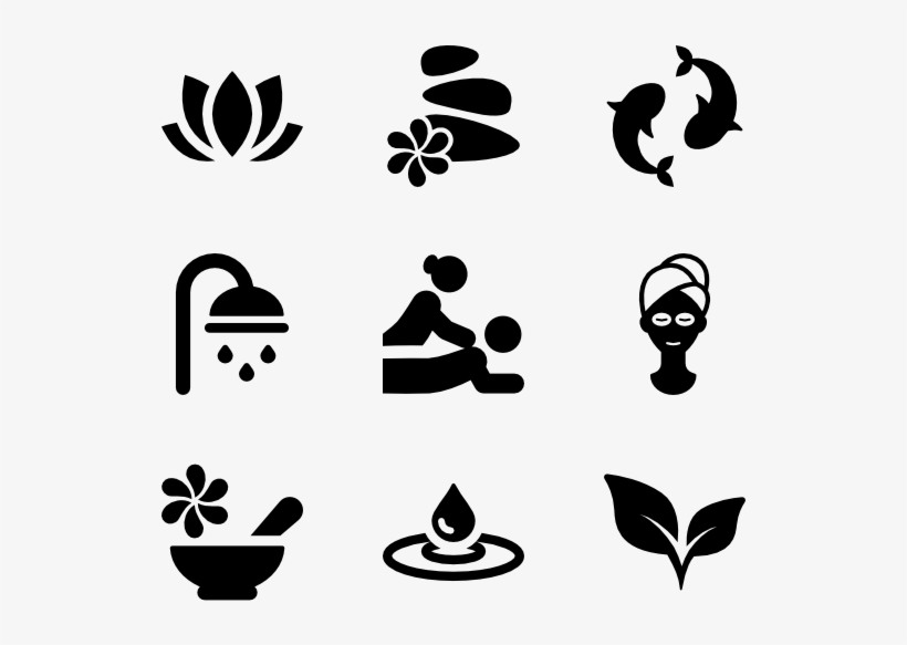 Relaxing In A Spa - Spa Icon Vector - 600x564 PNG Download - PNGkit