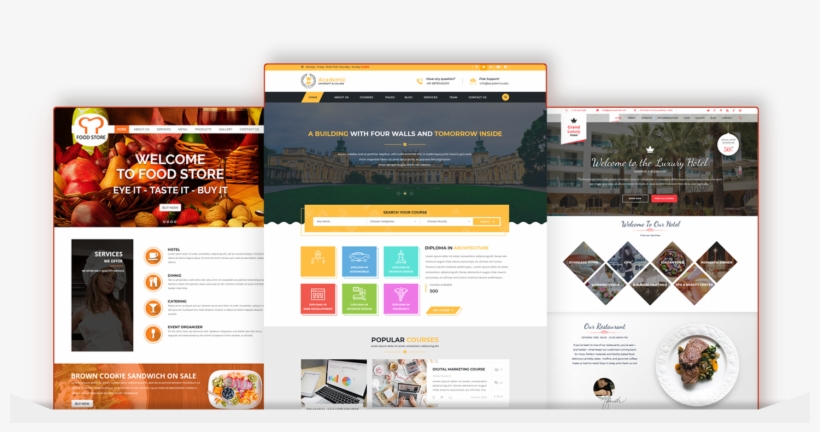 Multipurpose Wordpress Themes - 1464x701 PNG Download - PNGkit
