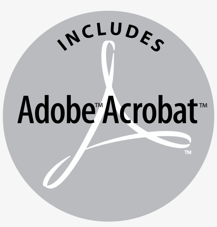 Download Transparent Adobe Acrobat Includes Logo Png Transparent - PNGkit