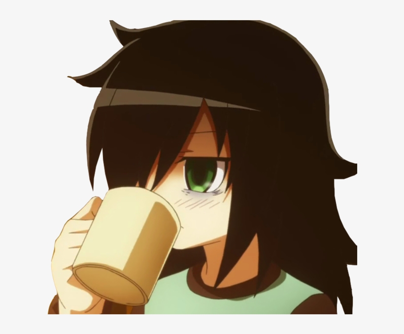 Sticker Tomoko Kuroki Watamote Tasse Kikoojap Manga - 796x597 PNG ...