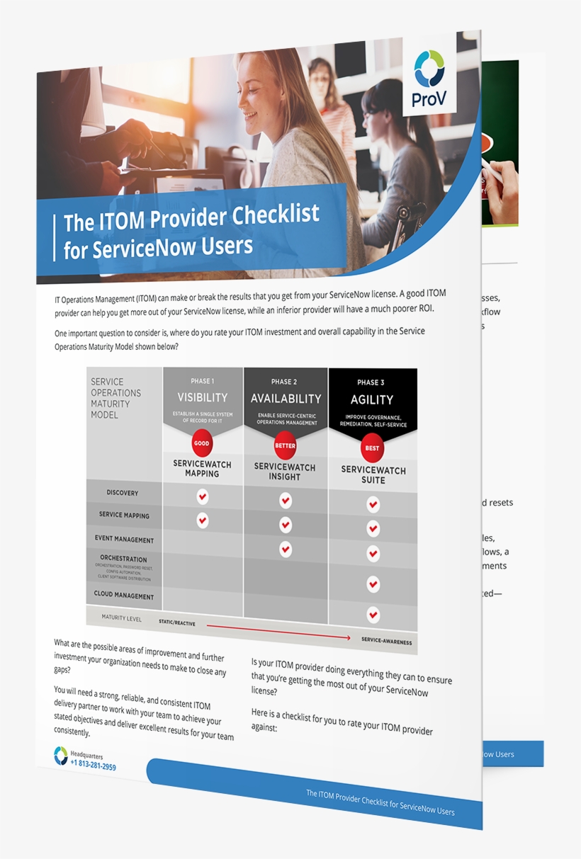 The Itom Provider Checklist For Servicenow Users Cover - 1000x1222 PNG ...