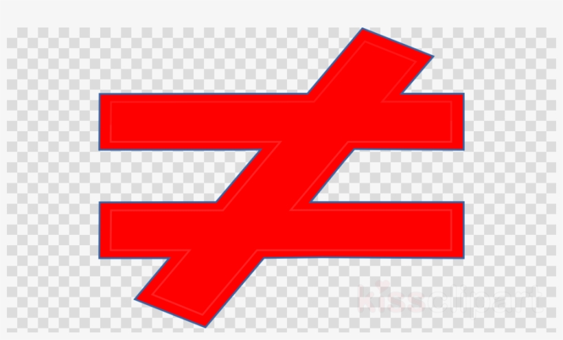 Download Transparent Does Not Equal Sign Vector Clipart Equals Sign ...