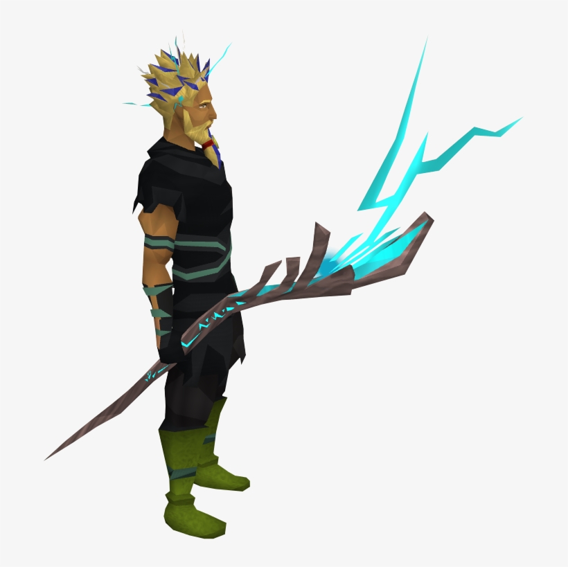 Lightning Staff - 695x739 PNG Download - PNGkit