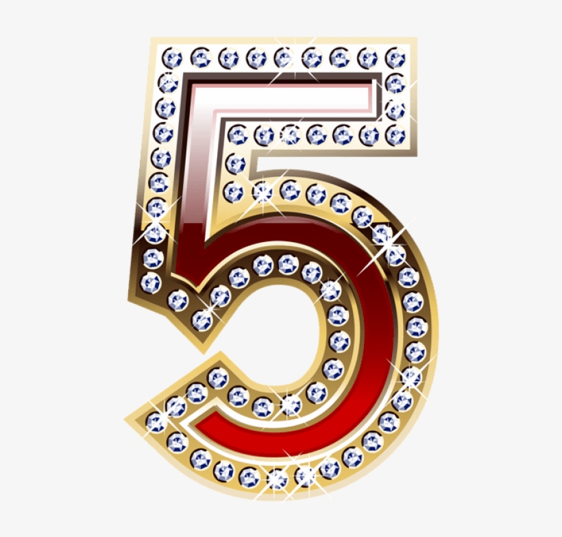 Free Png Gold And Red Number Five Png Images Transparent - 480x730 PNG ...