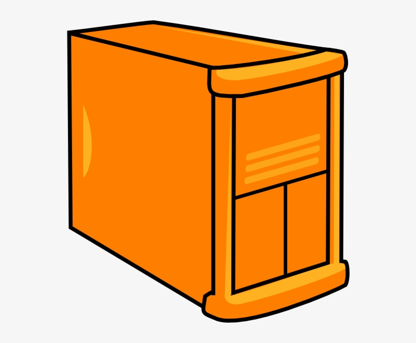 Orange Server Clip Art - 558x595 PNG Download - PNGkit
