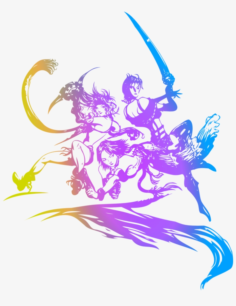 Yuna, Rikka And Paine Logo - Final Fantasy X-2 - 811x985 PNG Download ...