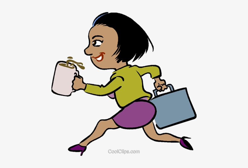 Woman Running Late For Meeting Royalty Free Vector - Running Late ...