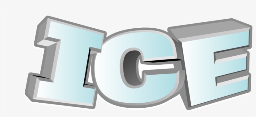 Royalty Free Stock On Friends Of Type - Ice In Letters - 950x360 PNG ...