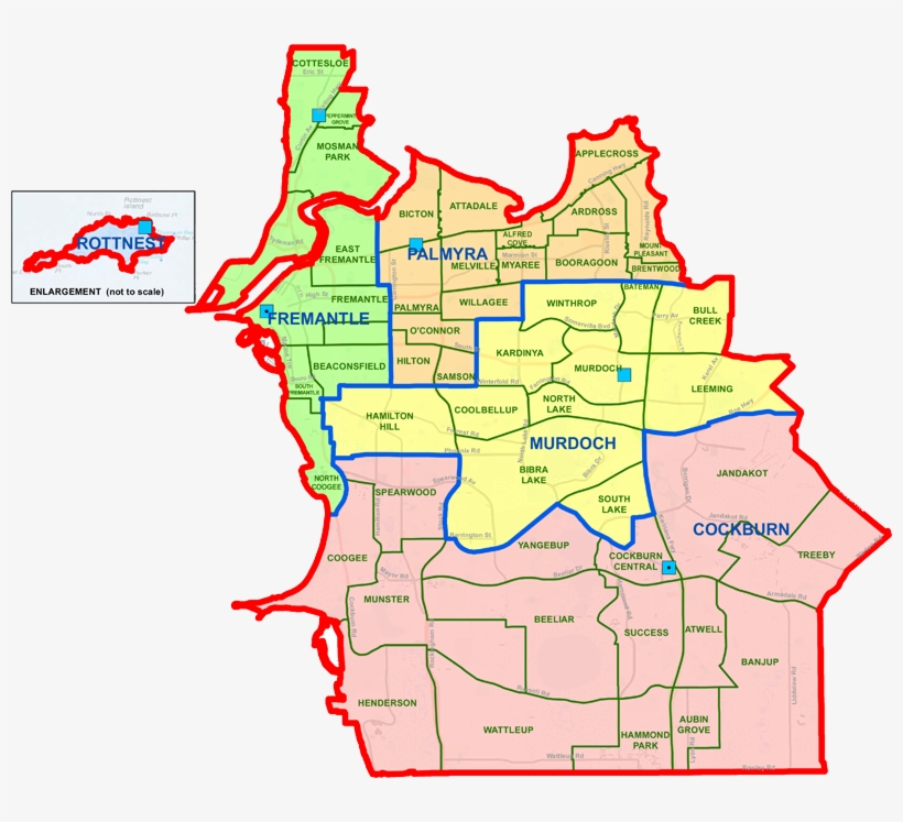 Fremantle District Map - Map - 800x667 PNG Download - PNGkit